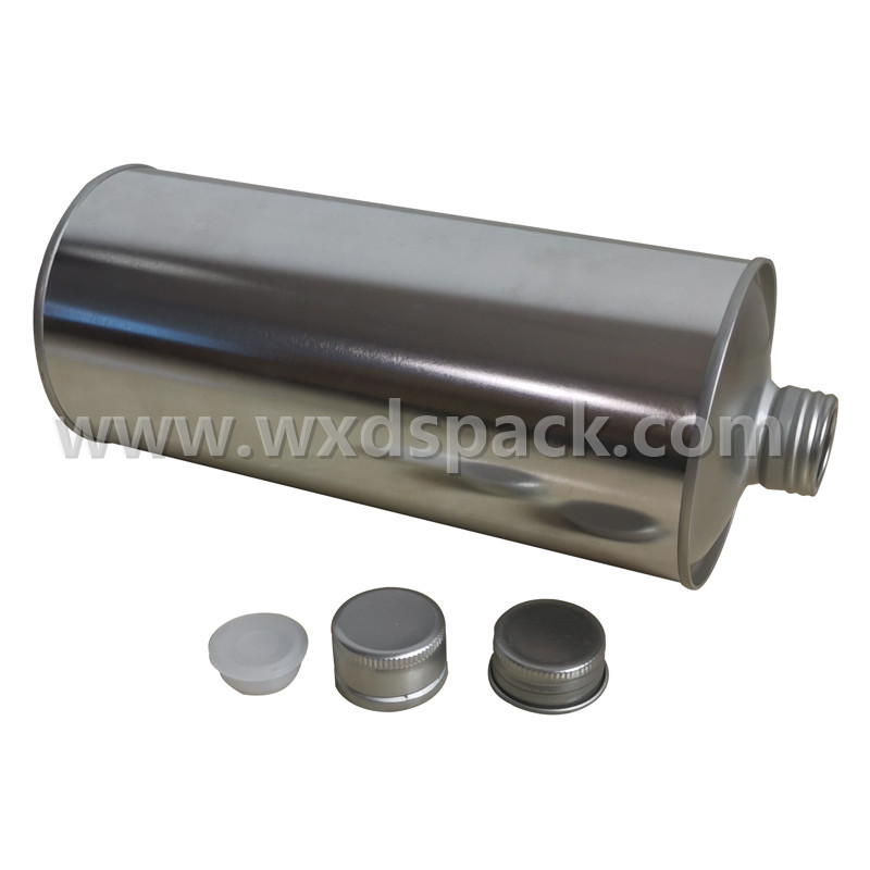 1L Round Cone Motor Oil Tin Can with Screw Top - Desheng