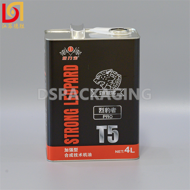 4L F style Engine Oil Tin Can - Desheng