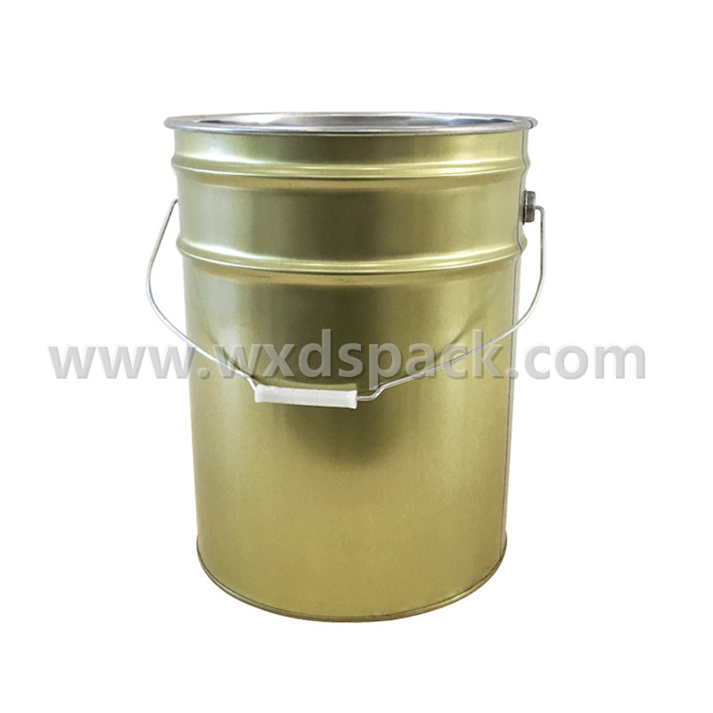 20L Conical Gold Metal Chemical Bucket - Desheng