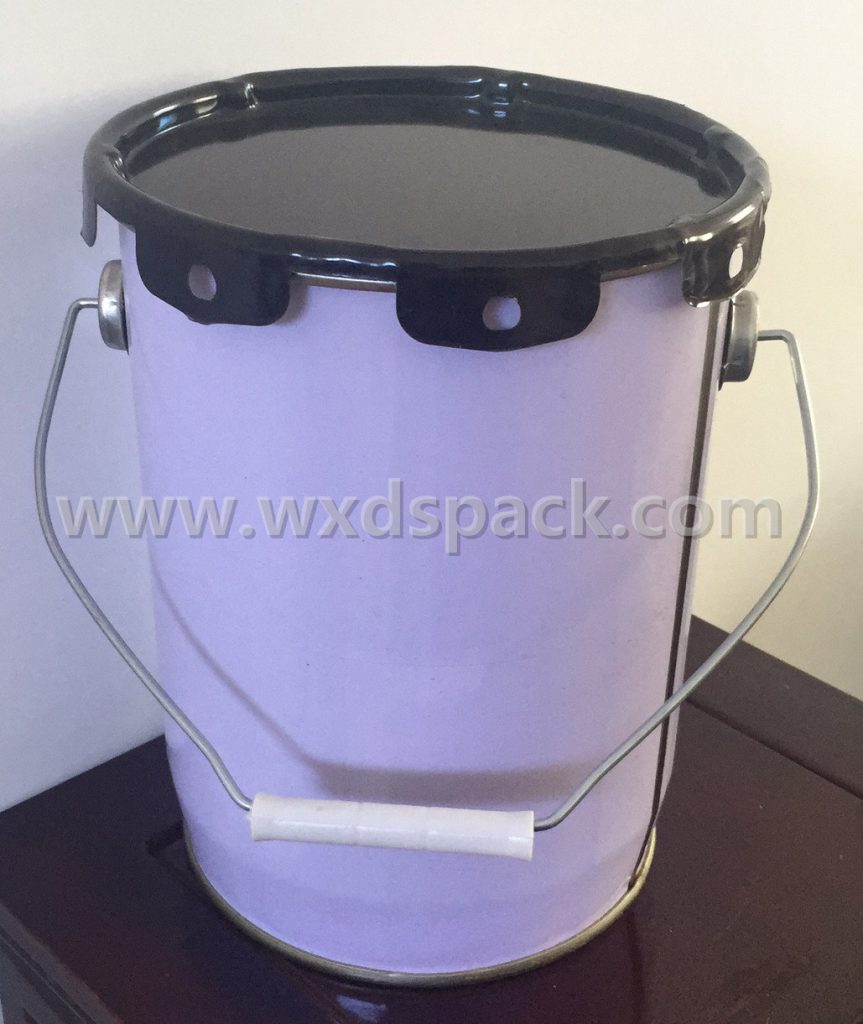 1 Gallon USA Style Conical Paint Bucket with Flower Lid - Desheng