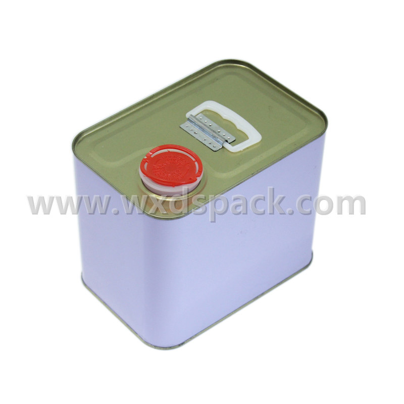 2.5L F-Style Chemical Tin Cans with Customized Printing - Desheng