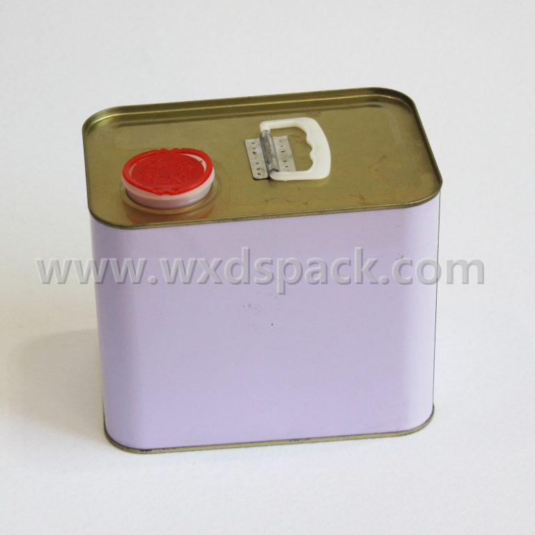 2.5L F-Style Chemical Tin Cans with Customized Printing - Desheng