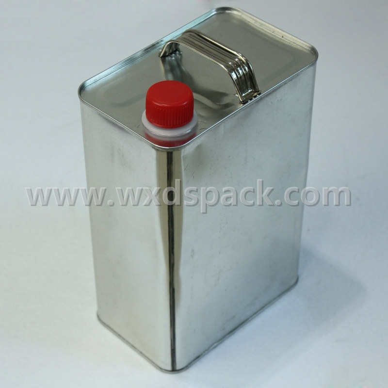 Customized 1 Gallon F-style Tin Can with Rieke Screw Cap - Desheng