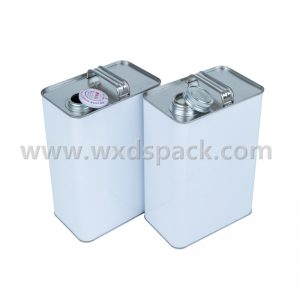 Rectangular F style Tin Cans with Various Metal Lids - Desheng