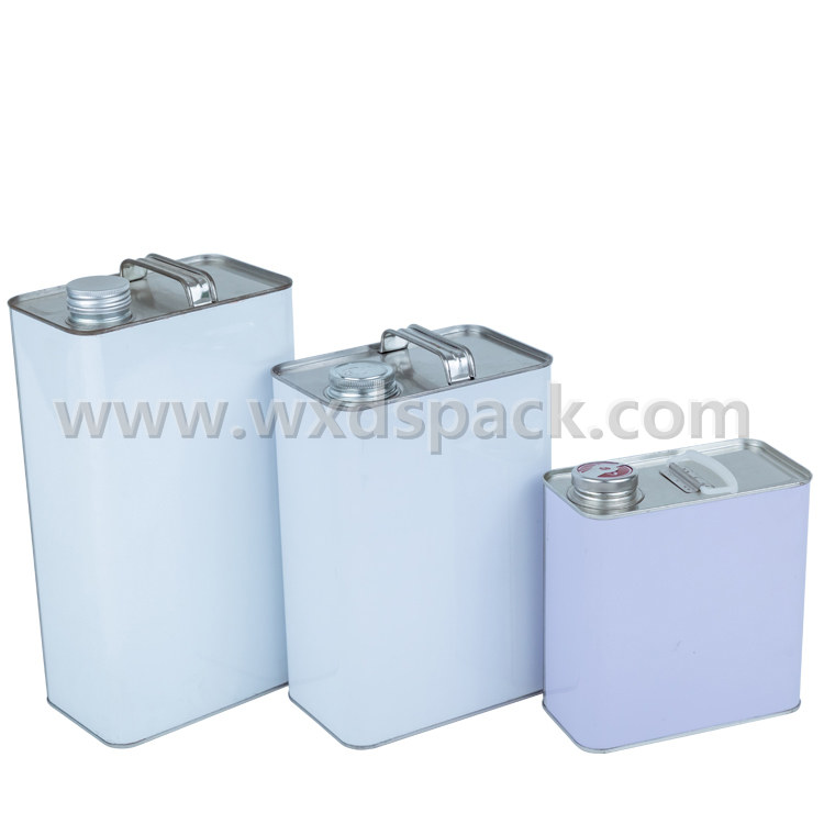Rectangular F style Tin Cans with Various Metal Lids - Desheng