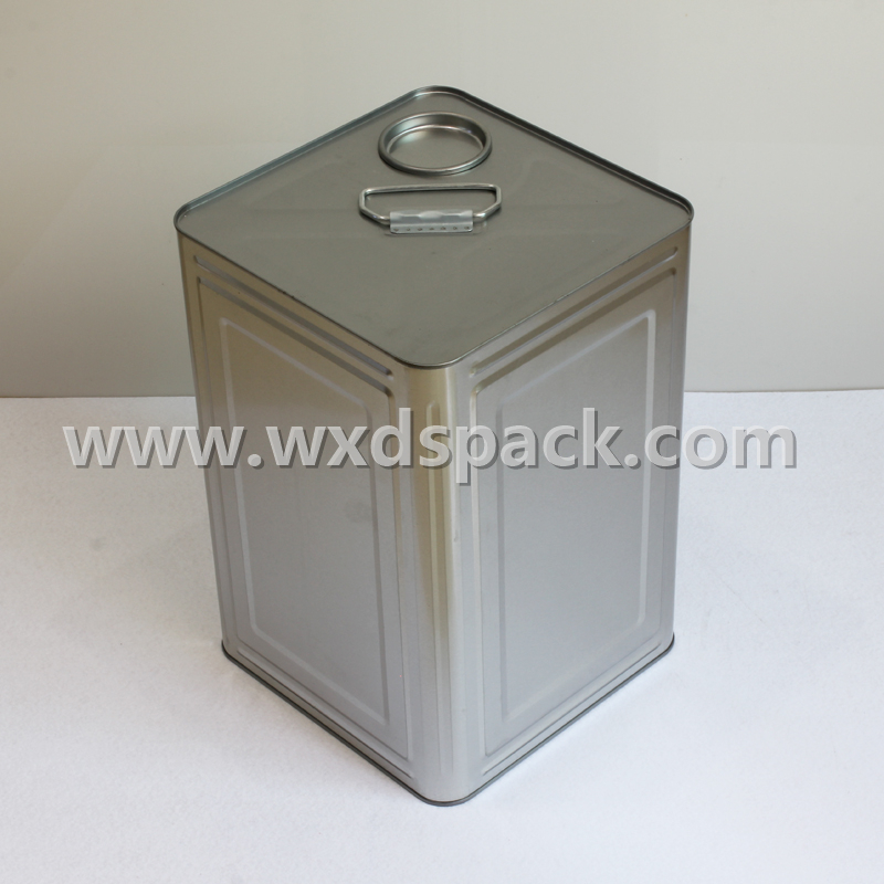 5 Gallon Square Motor Oil Tin Can - Desheng