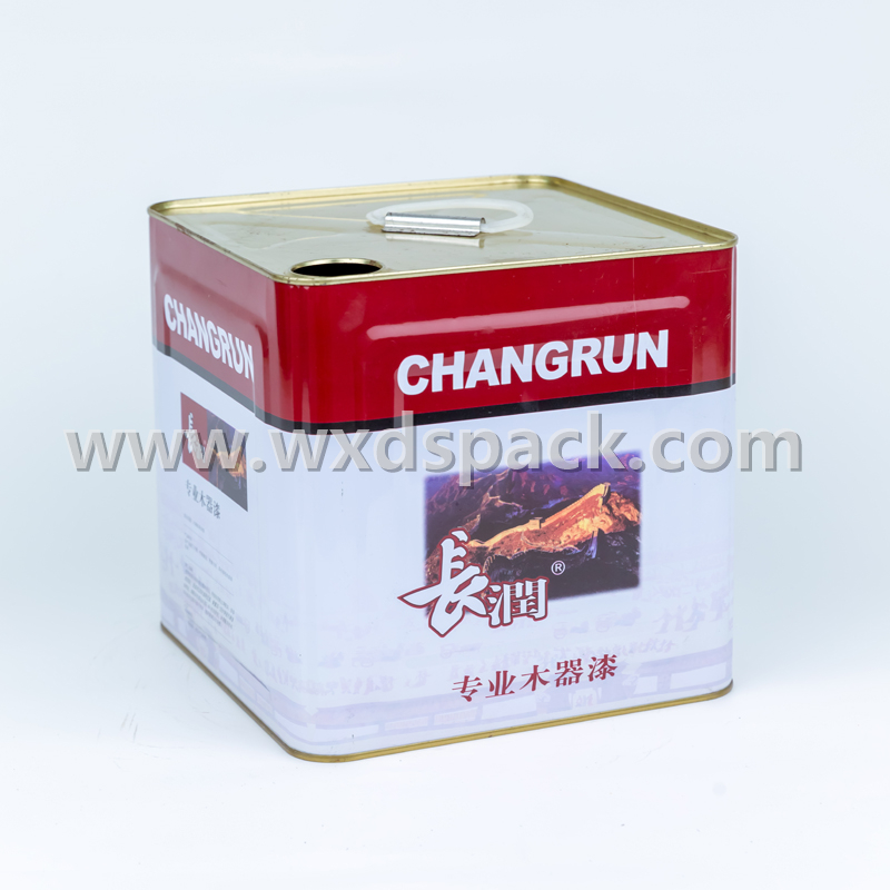 10L Square Paint Tin Can - Desheng