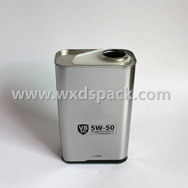 Customized 1L F-style Motor Oil Tin - Desheng