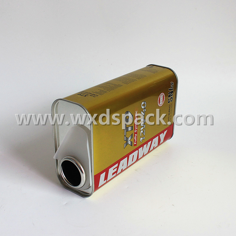 Mini Empty Motor Oil Tin Can with Printing - Desheng