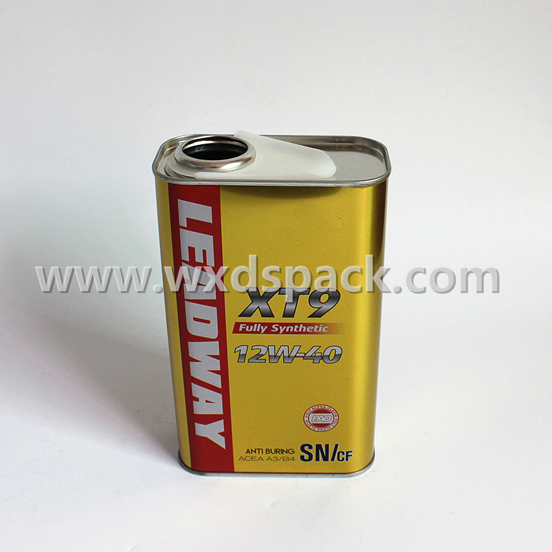 Mini Empty Motor Oil Tin Can with Printing - Desheng