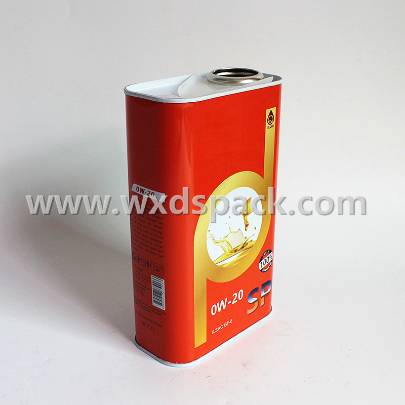 OEM 1L Oblong F-style Tin Can with Printing - Desheng
