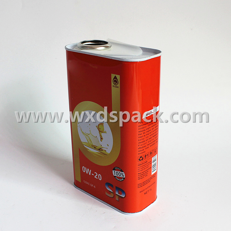 OEM 1L Oblong F-style Tin Can with Printing - Desheng