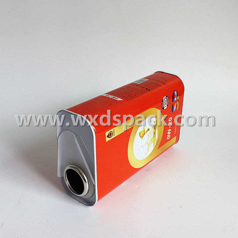 OEM 1L Oblong F-style Tin Can with Printing - Desheng