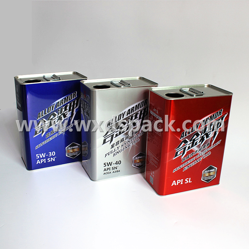 China OEM 4 Litre F-style Engine Oil Can - Desheng