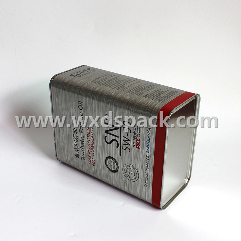 4L Motor Oil Tin Can with Japan Spout Cap - Desheng