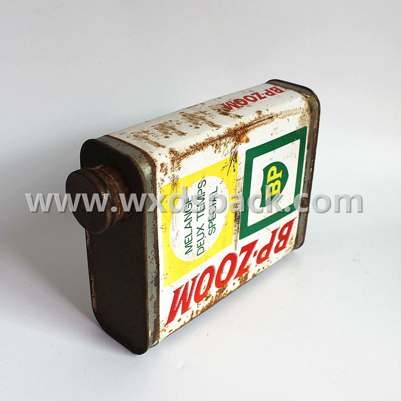 Vintage 2L Engine Oil Tin Can - Desheng