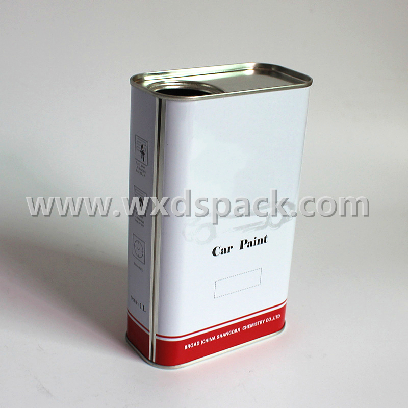 1 Liter Metal Paint Tin Can with Lid - Desheng
