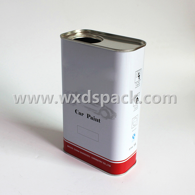 1 Liter Metal Paint Tin Can with Lid - Desheng