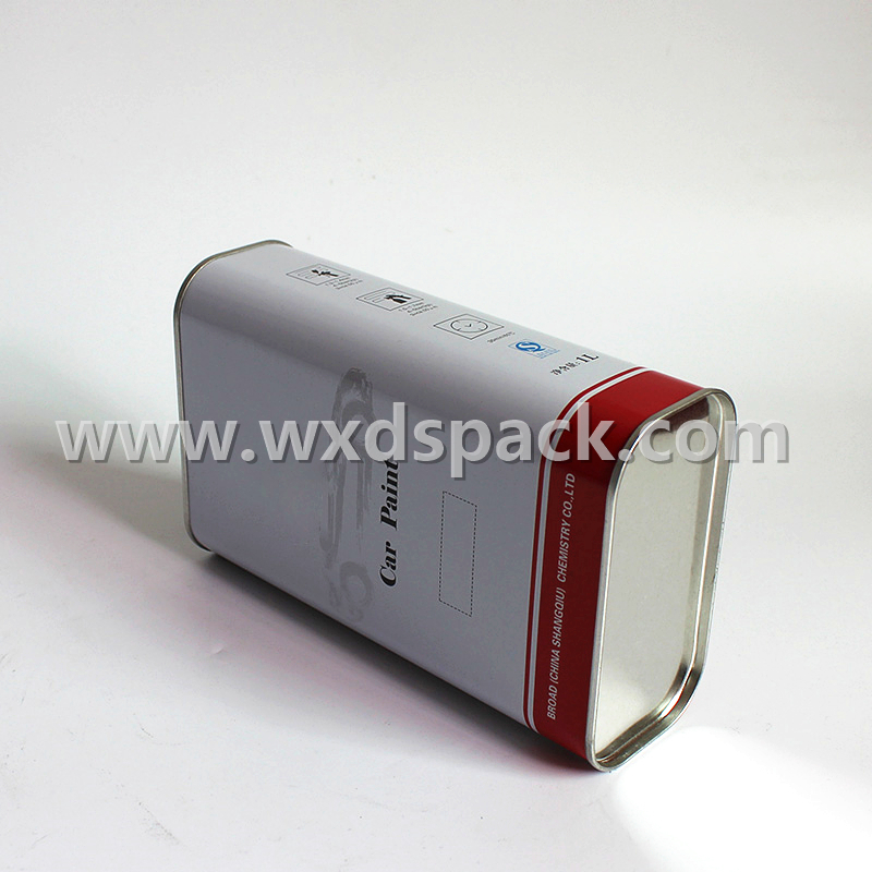 1 Liter Metal Paint Tin Can with Lid - Desheng