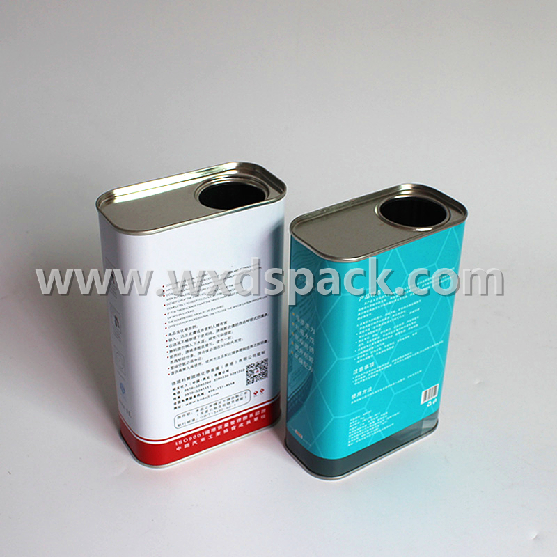 1 Liter Metal Paint Tin Can with Lid - Desheng