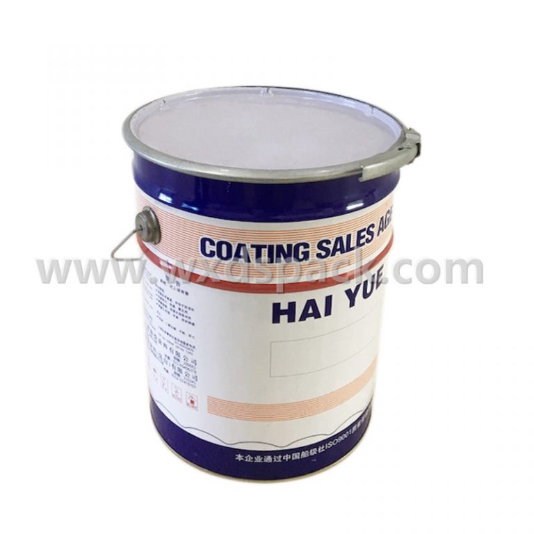 10L Conical Paint Pail Metal Tin Cans with Lock Ring Lid - Desheng
