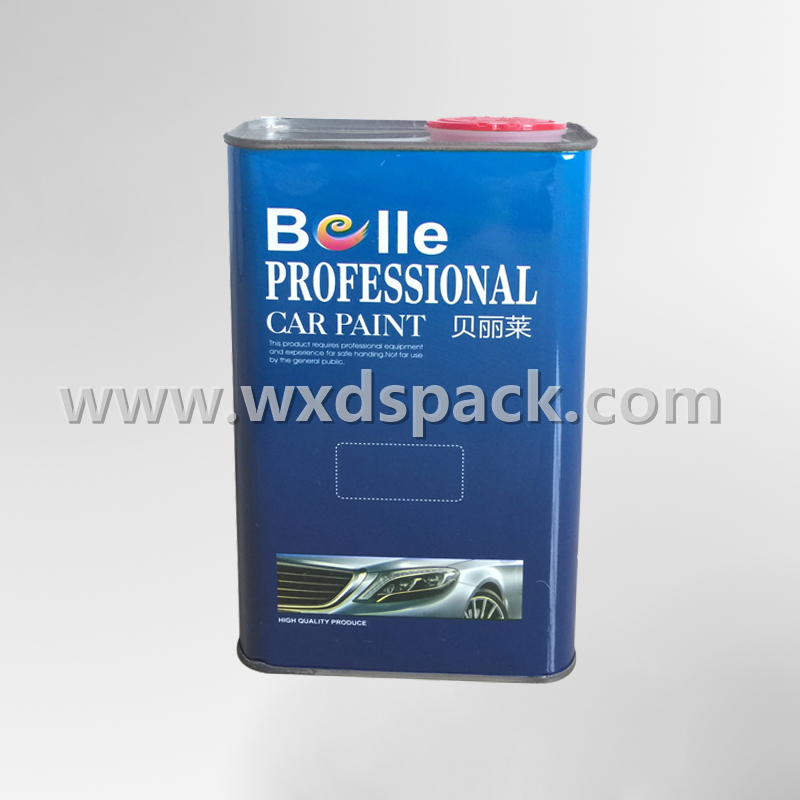 1L F-style Car Paint Tin Can with Spout Cap - Desheng